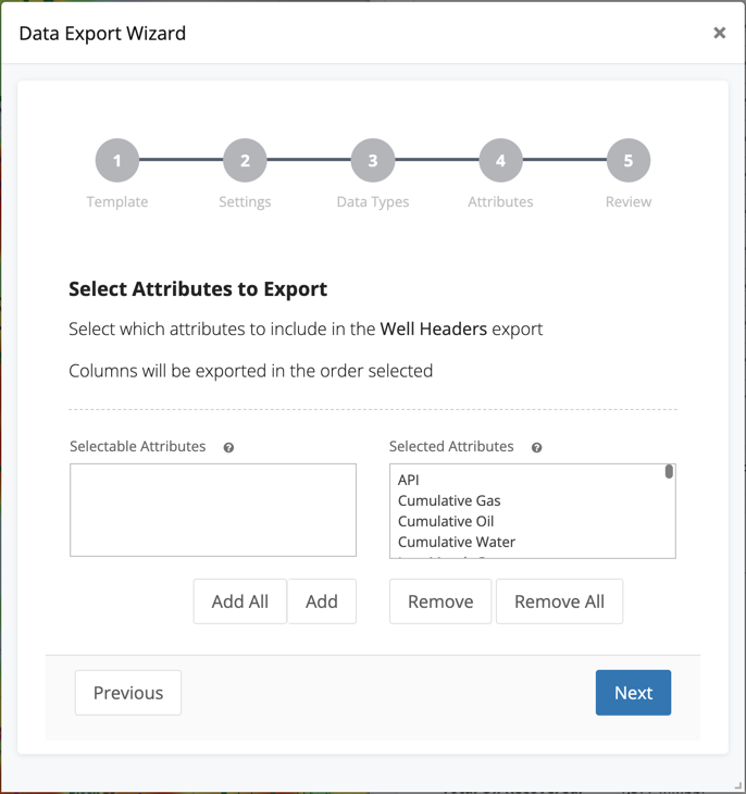 How do I export production data?